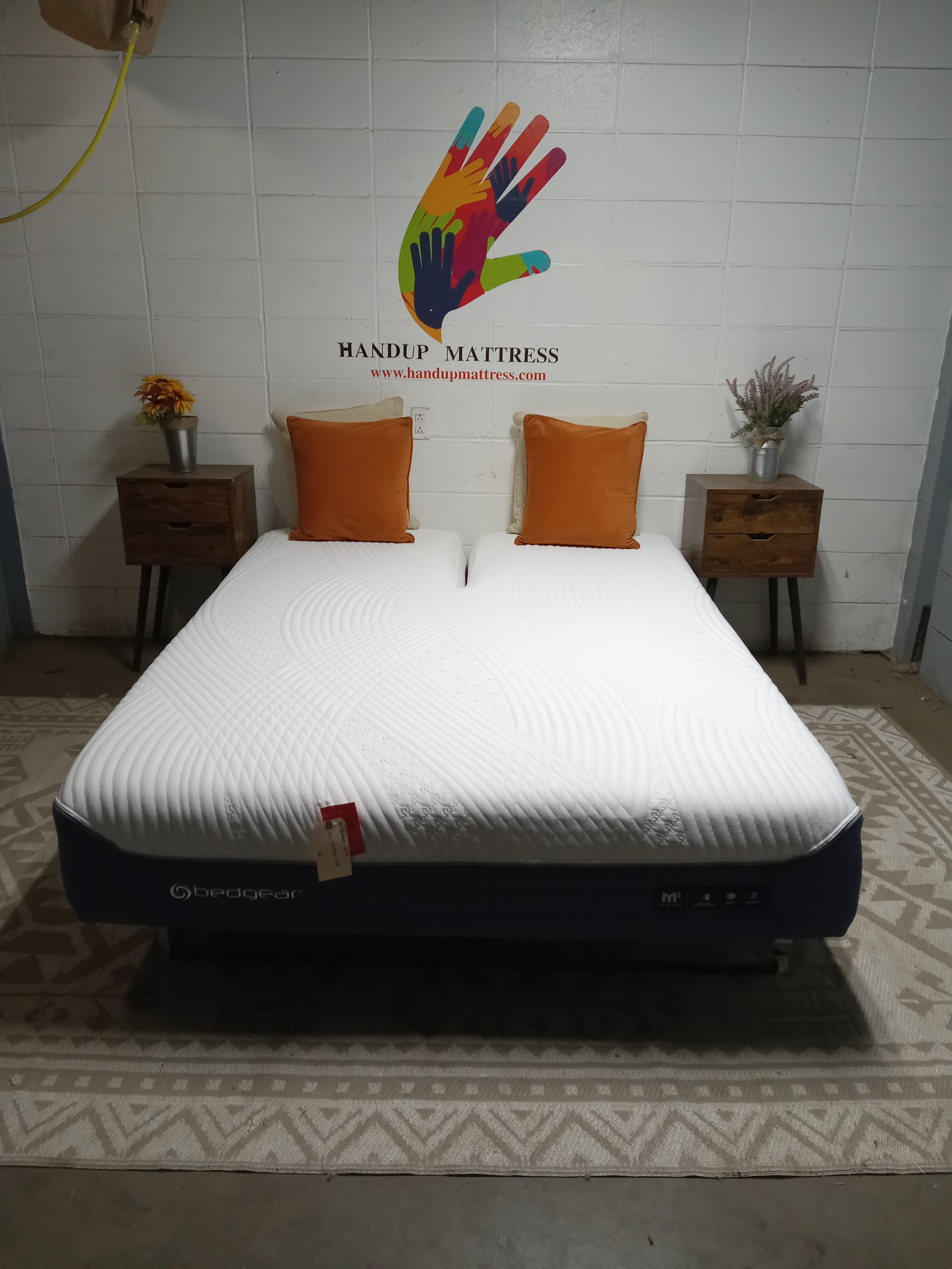 Bedgear | M3 Performance | 12" Split Queen Head Mattress – HandUp Mattress